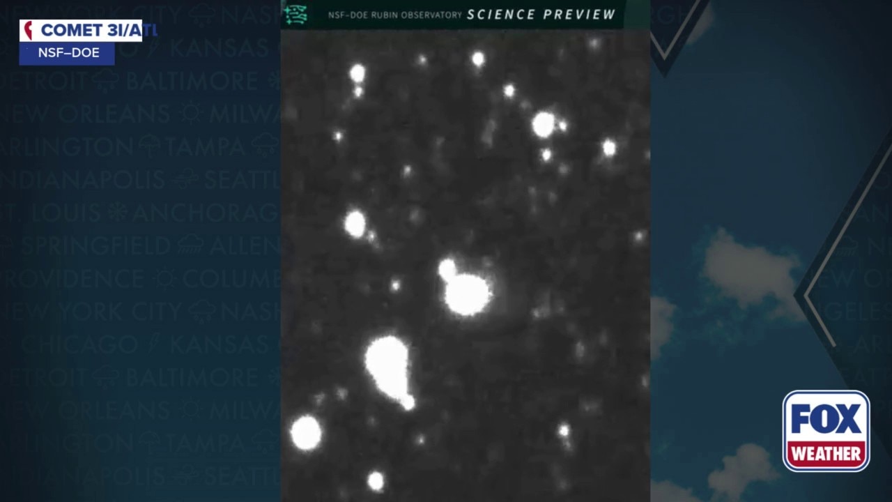 Interstellar comet 3I/ATLAS as seen by Rubin Observatory