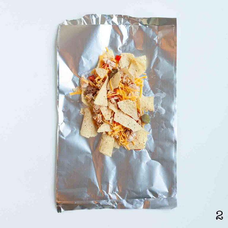 Foil Pack Chicken Nachos