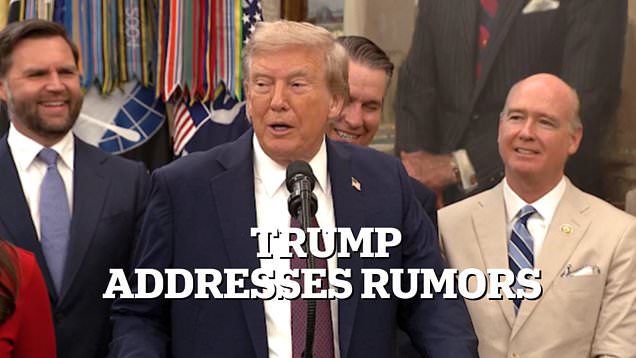 Trump addresses his disappearance and death conspiracy