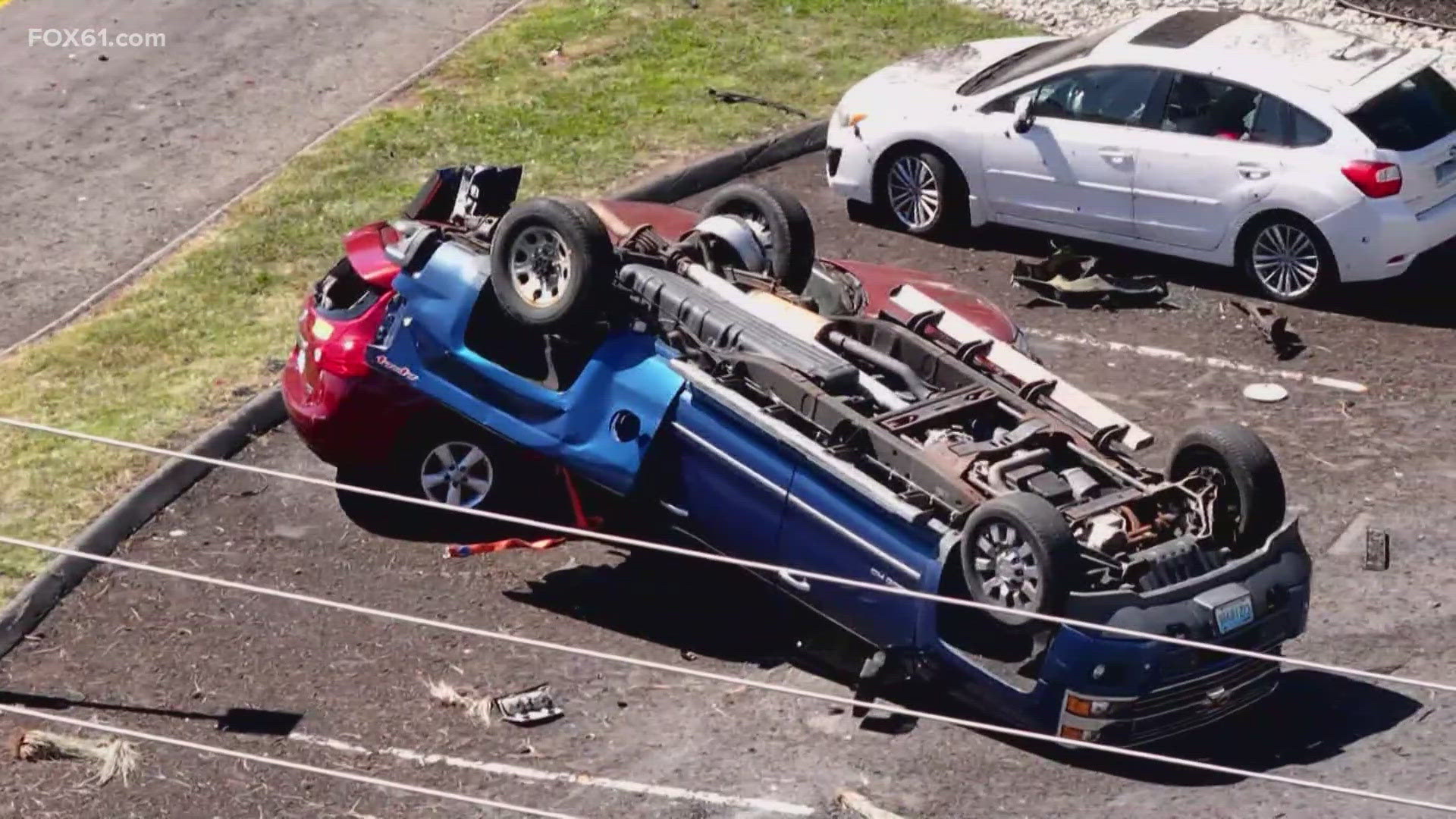 Multiple vehicles damaged in Dunkin' parking lot crash: Rocky Hill police