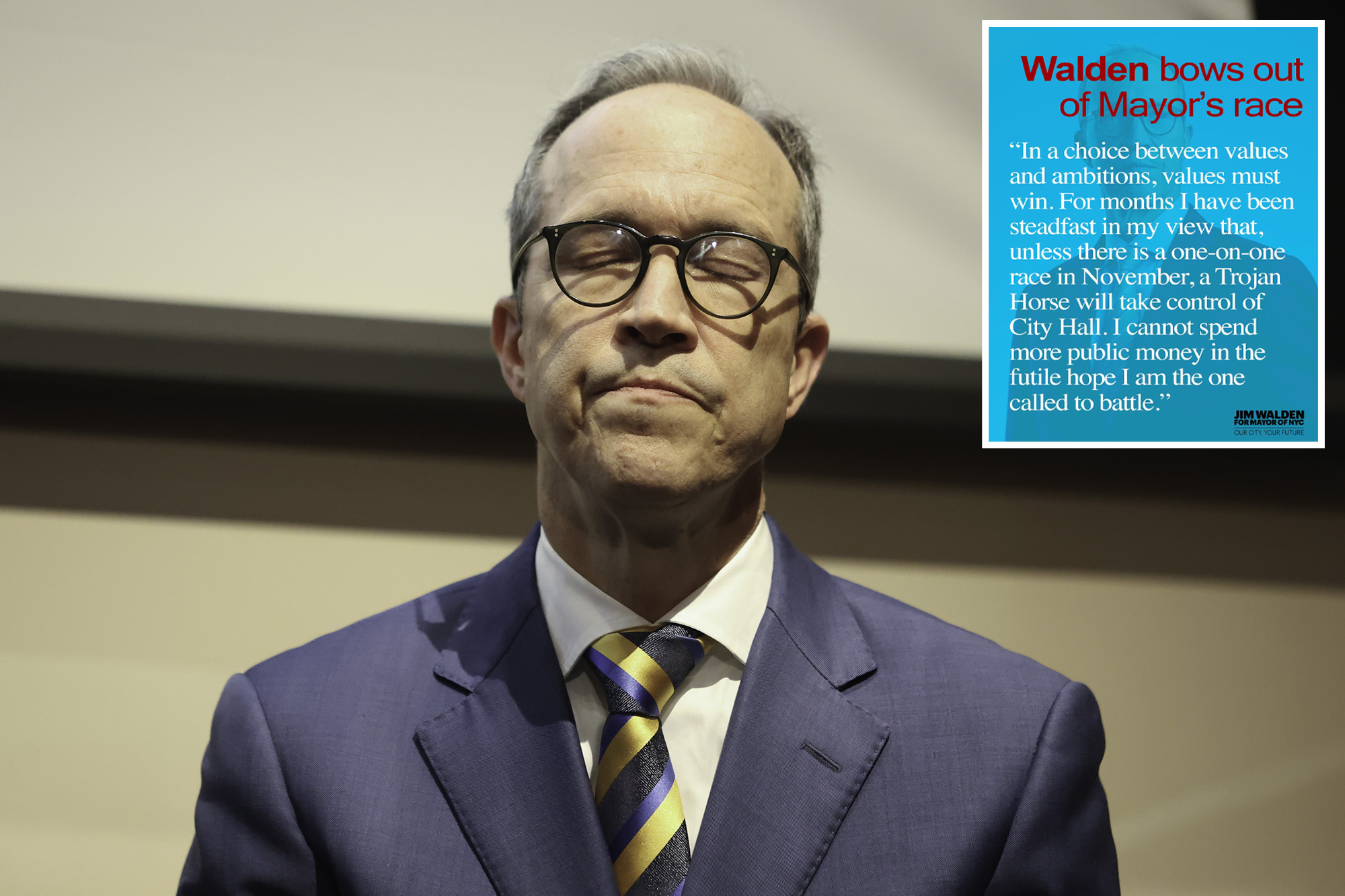 Jim Walden suspends campaign for NYC mayor: ‘I cannot spend more public ...