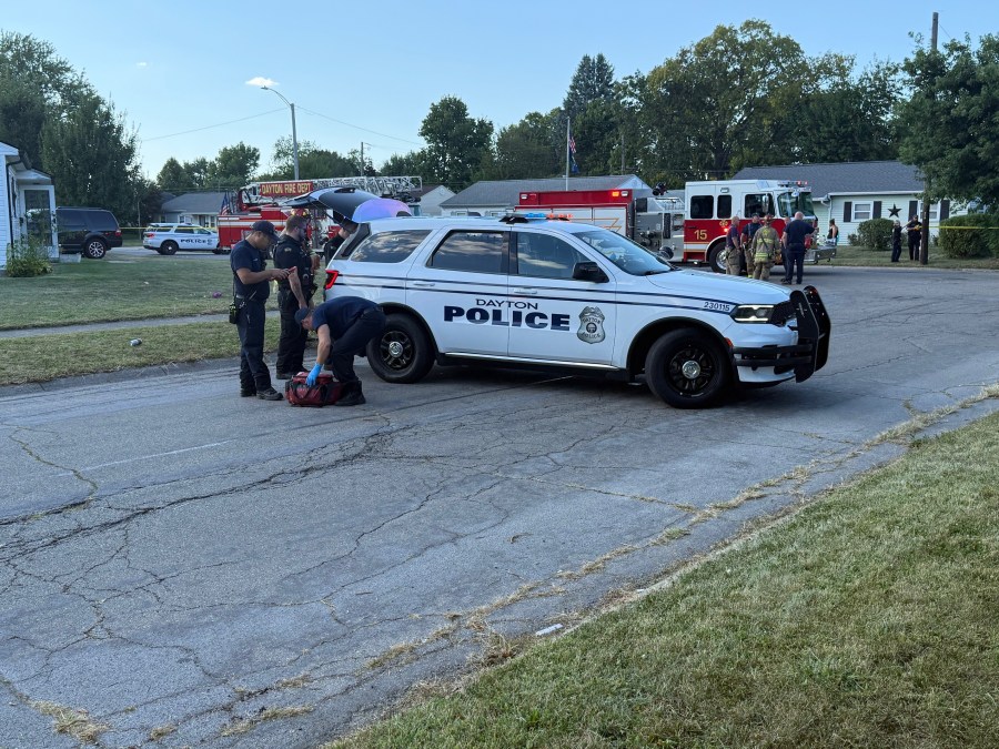 2 hospitalized; Major crash involving car, motorcycle and home in Dayton