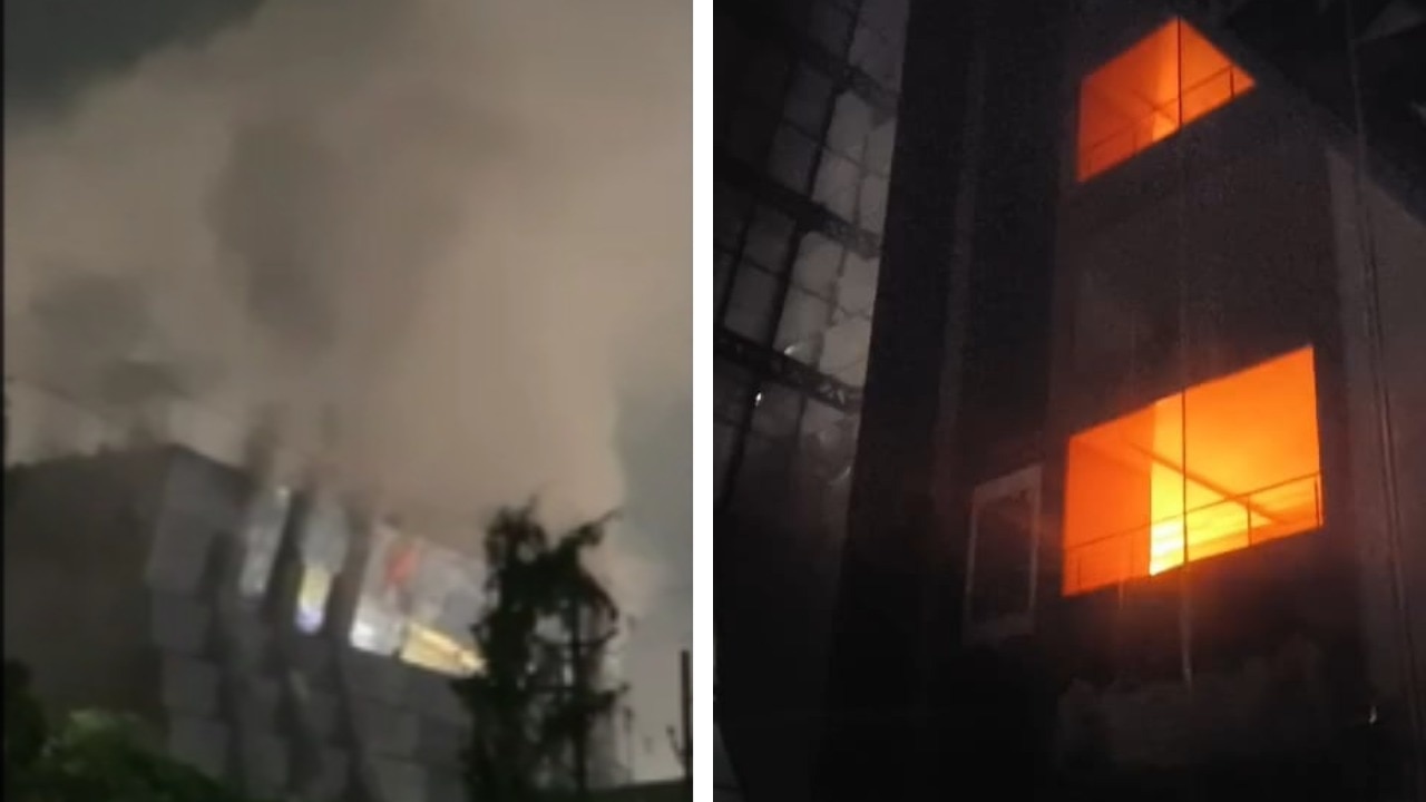 Video: Fire engulfs Raipur's Babylon Tower, 40 rescued, one critical