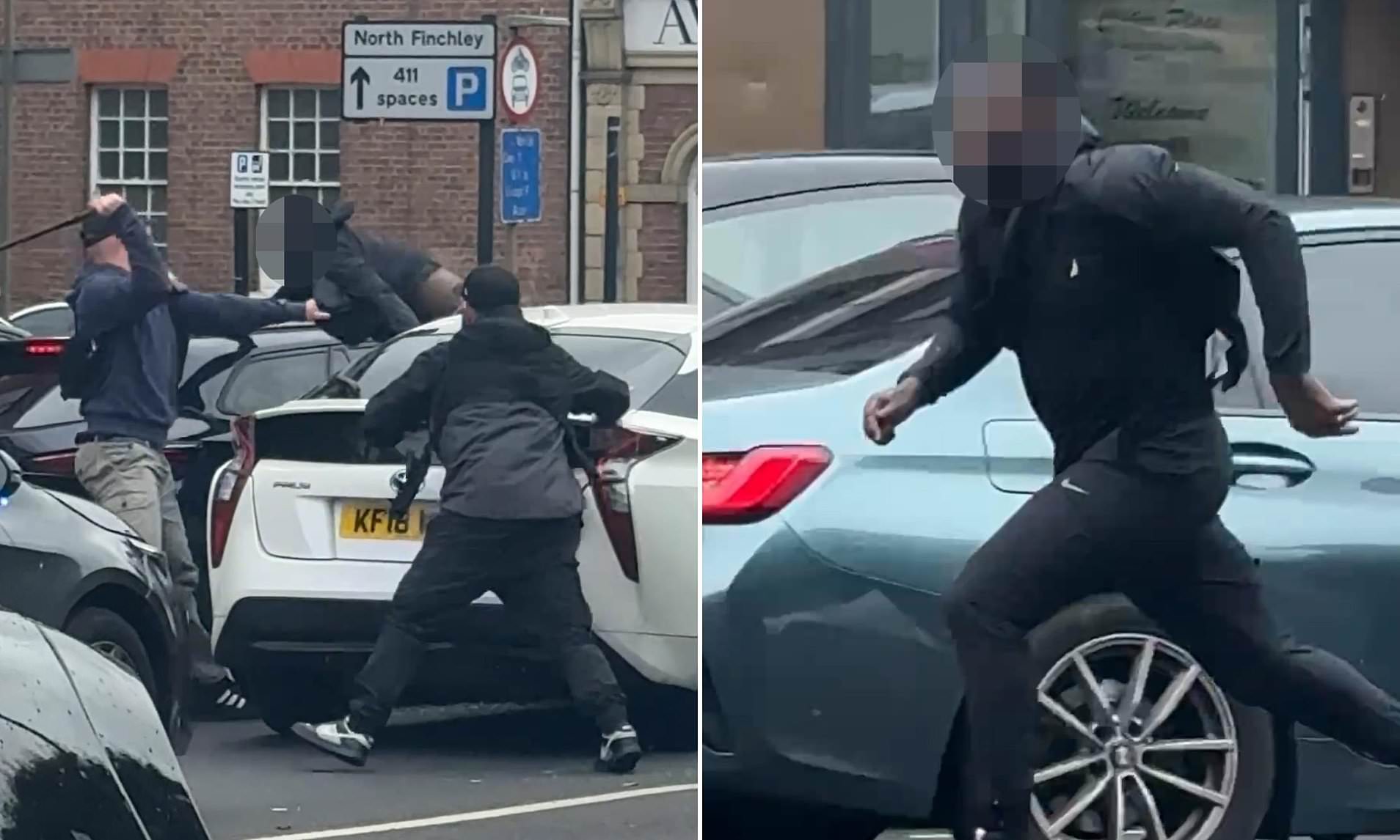 Moment suspect flees undercover cops during car stop arrest attempt in ...