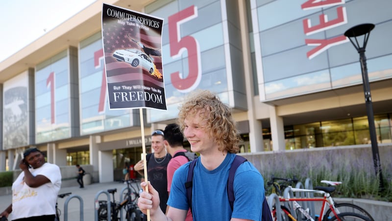 University of Utah students protest recently announced changes to class ...