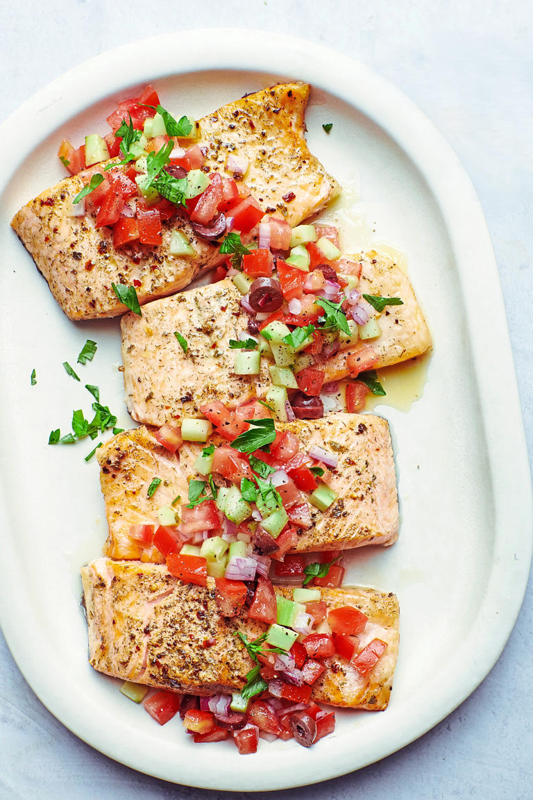 Feel Good Foodie's Simply Sensational Greek Salmon Recipe