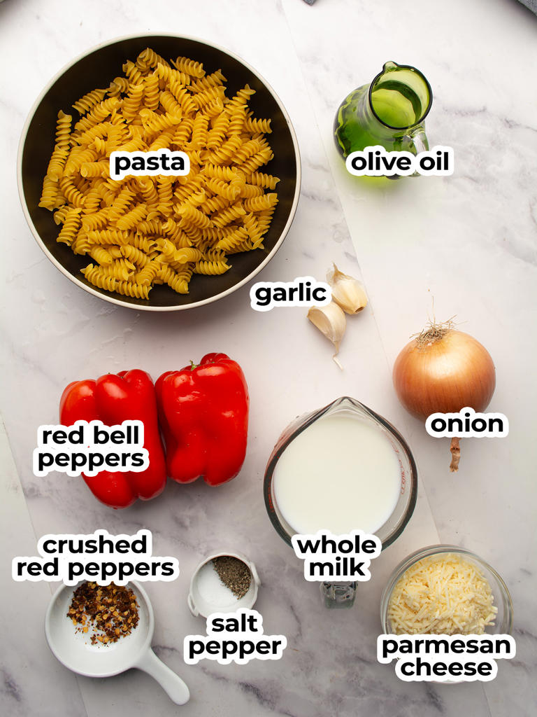 Red pepper pasta