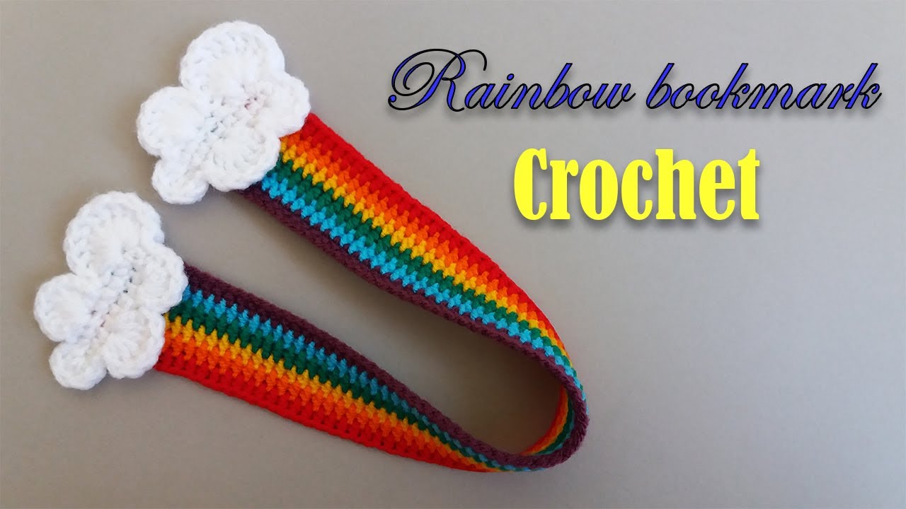 Rainbow Bookmark Crochet Tutorial | How to Crochet a Bookmark