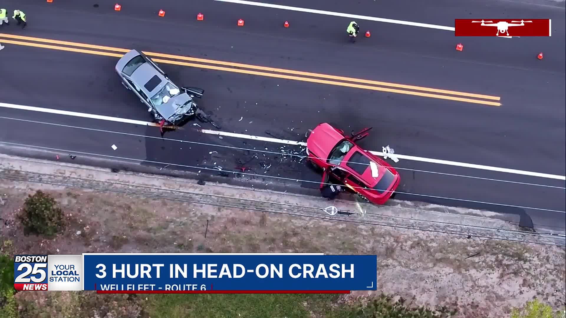 3 injured in head-on crash on Cape Cod, including two teens, police say