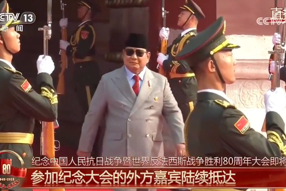 Momen Prabowo Bersalaman dengan Xi Jinping saat Hadiri Parade Militer China