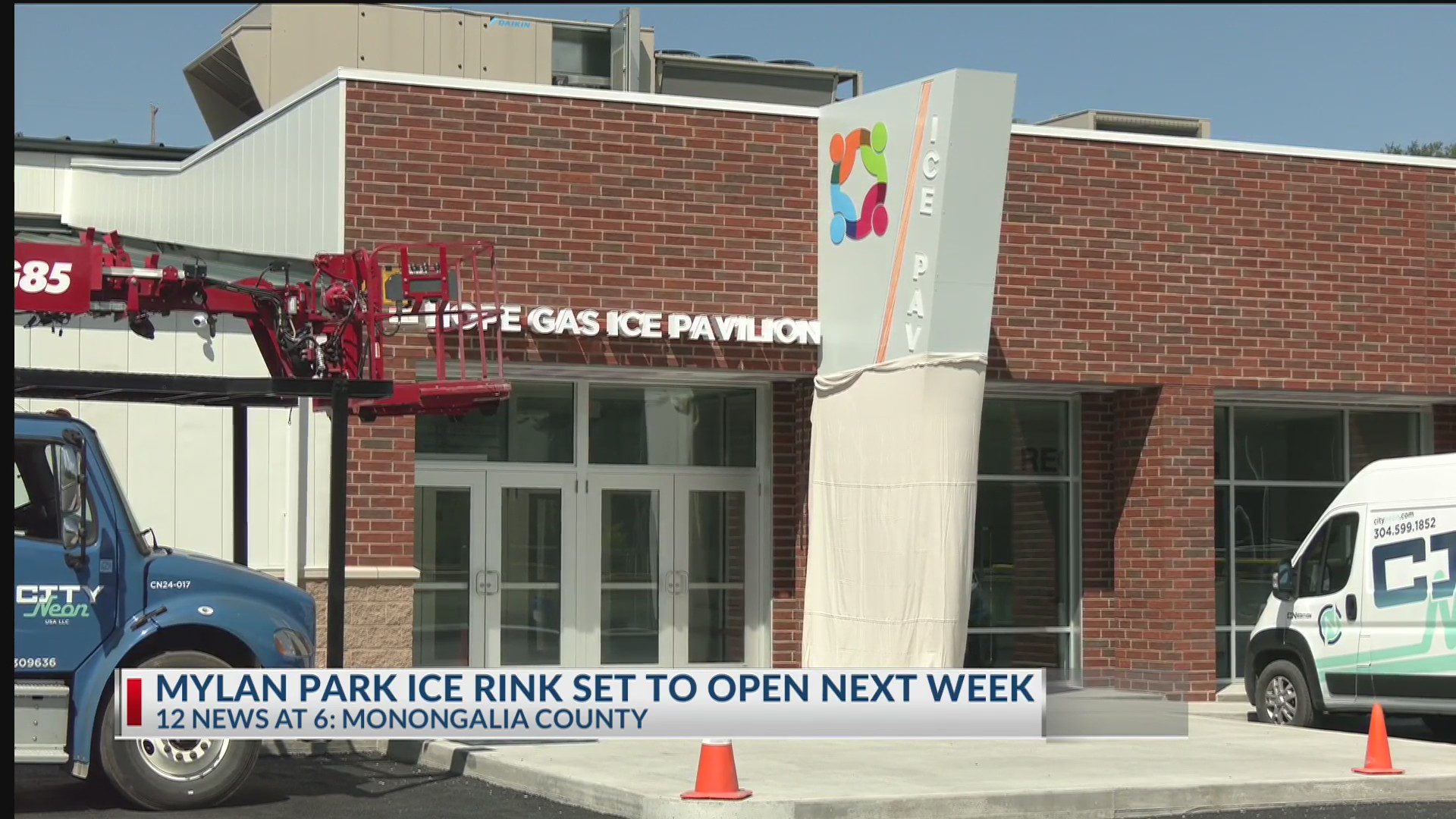 Mylan Park ice rink to open next week