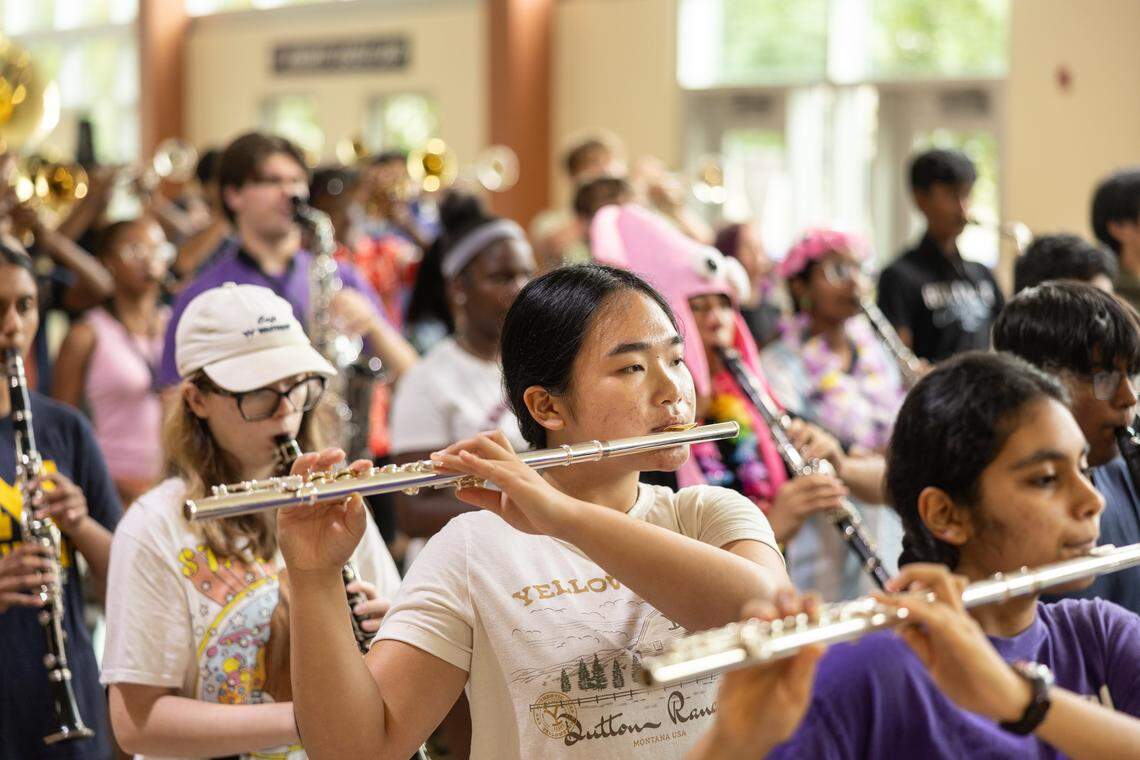 Marching to their own beat: Ardrey Kell band thrives as the largest in CMS