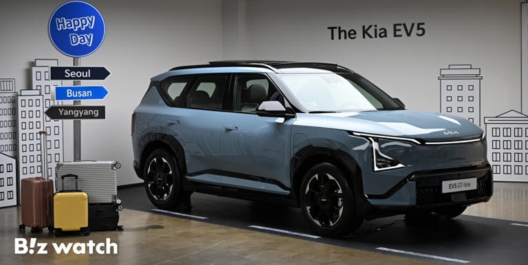 4000만원대 패밀리 전기차 기아 'EV5' 살펴보니
