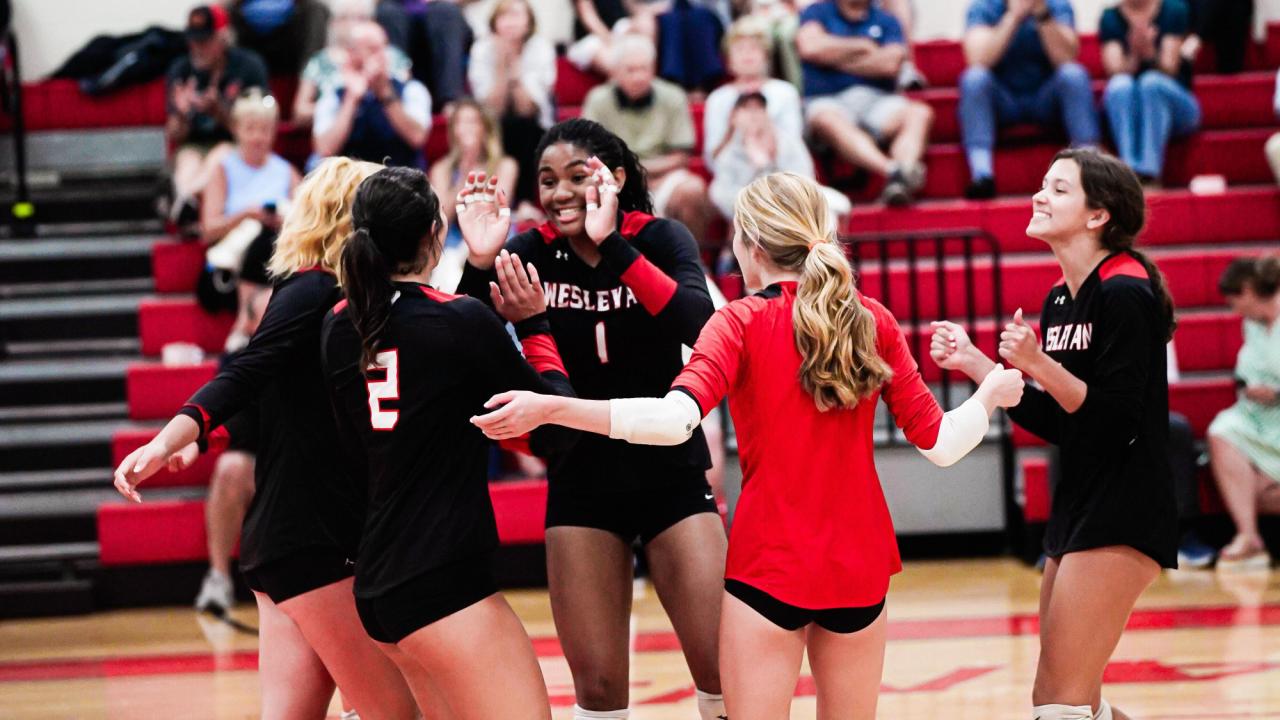 No. 23 Wesleyan Christian comes back to defeat Wake Christian in four sets