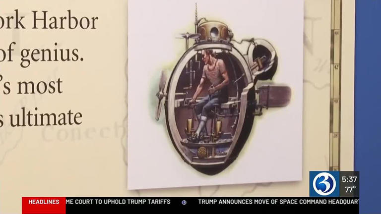 The first combat submarine was invented in Connecticut