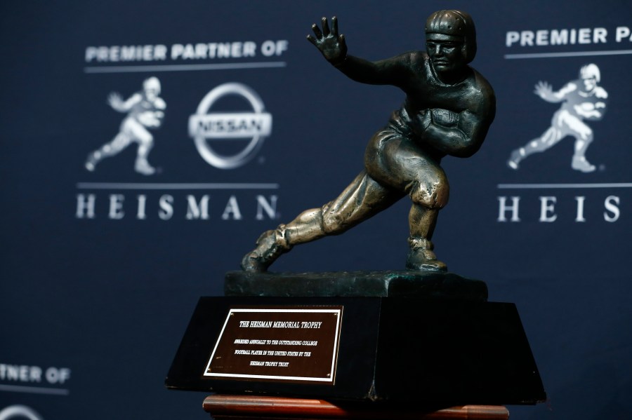 Heisman trophy going on display in St. Albans
