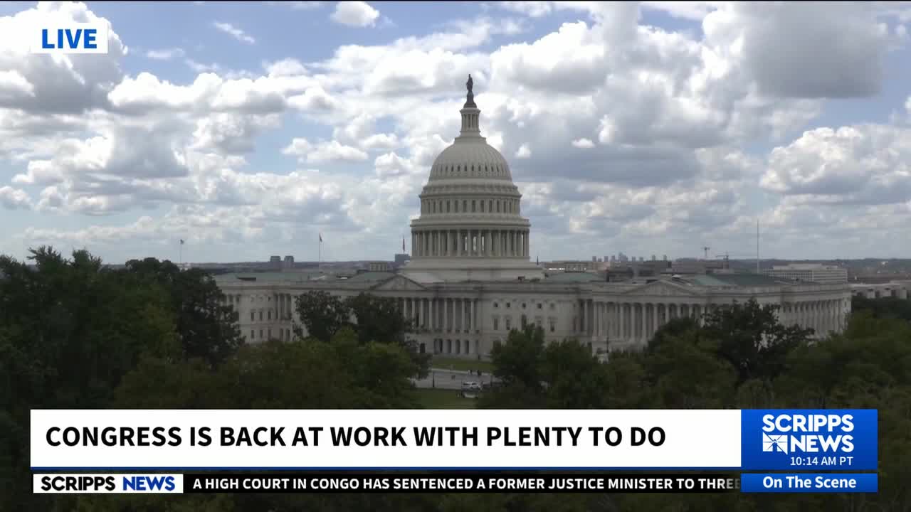 Government shutdown looms as Congress returns after monthlong August recess