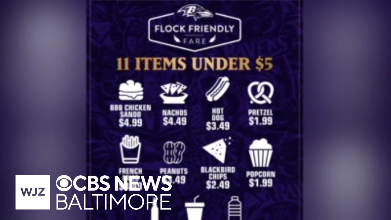 Baltimore Ravens announce flock-friendly value menu