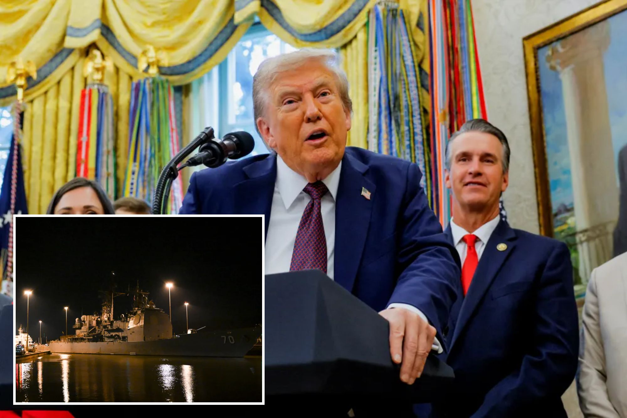 Trump says 11 killed in US bombing of ‘drug-carrying boat’ from Venezuela
