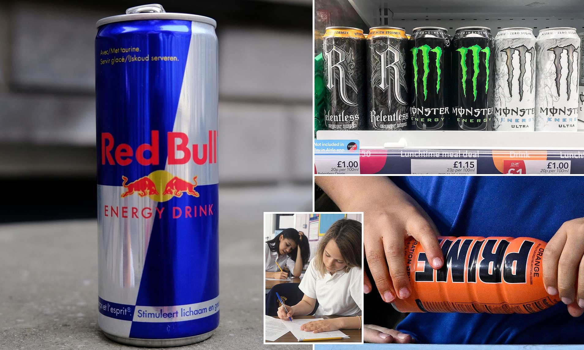 Sales of energy drinks to under-16s will be BANNED in new bid to ...