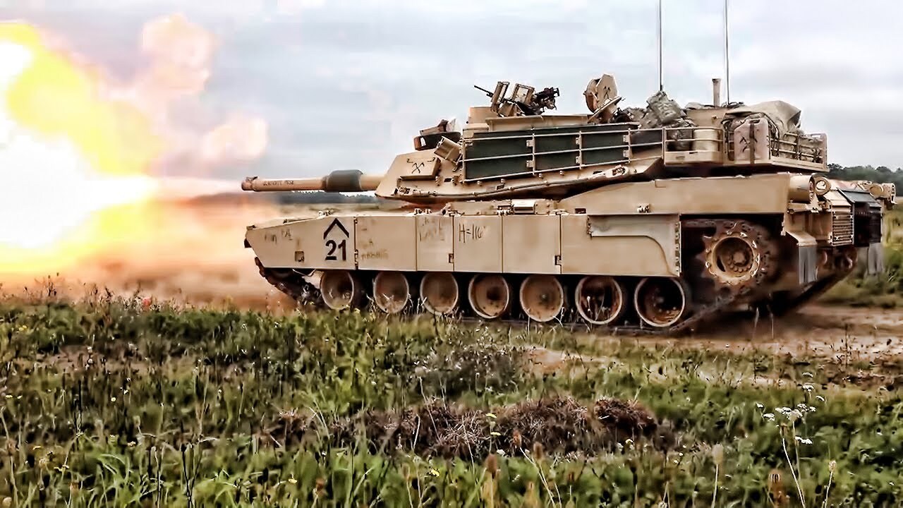 Army Fires Latest Version Of M-1 Abrams Tank • M1A2 SEPV3