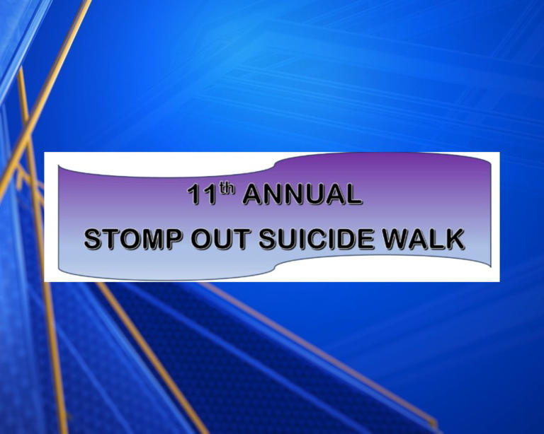 Save a Life Today’s 11th annual ‘Stomp out Suicide’ walk set for Saturday