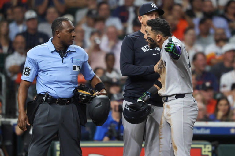 Yankees’ Jose Caballero gets ejected in fiery scene against Astros