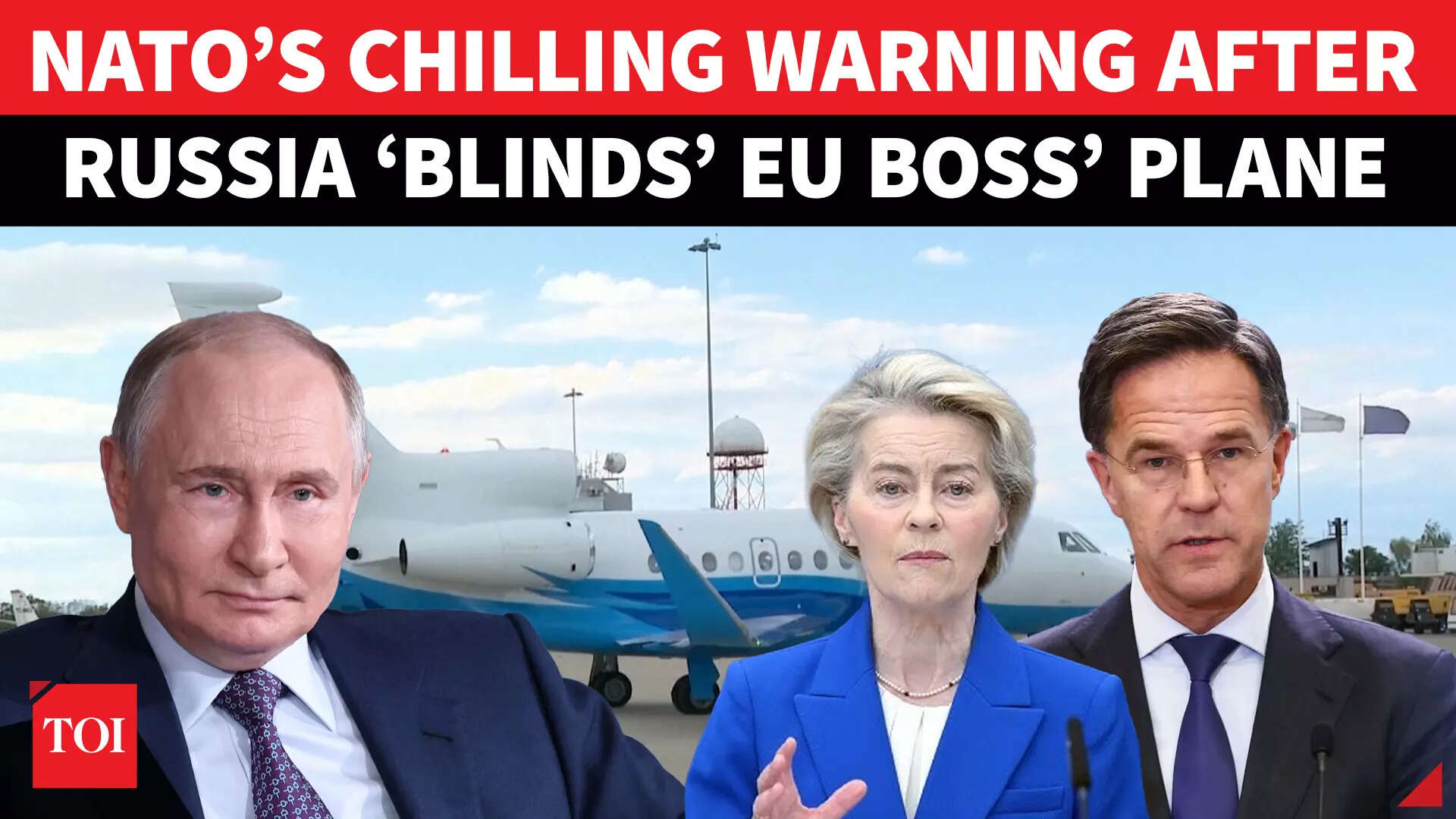 NATO Boss 'Sweats' After Russia ‘Blinds’ Ursula’s Plane | ‘Russian ...