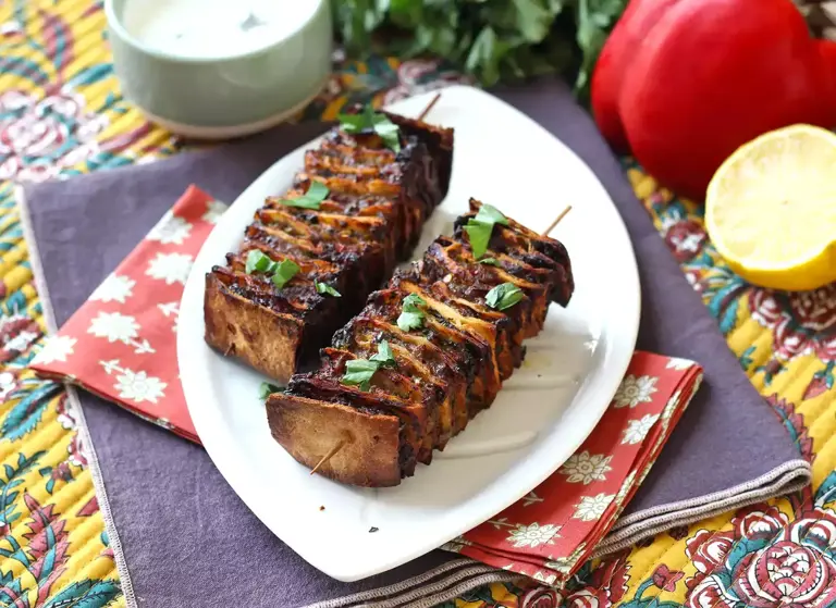 Lavash kebab skewers with tortillas, easy cooking with the airfryer!