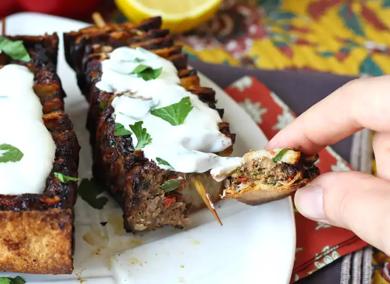 Lavash kebab skewers with tortillas, easy cooking with the airfryer!
