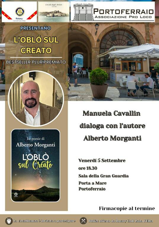 Presentazione del libro di poesie “L’Oblò sul Creato” di Alberto Morganti