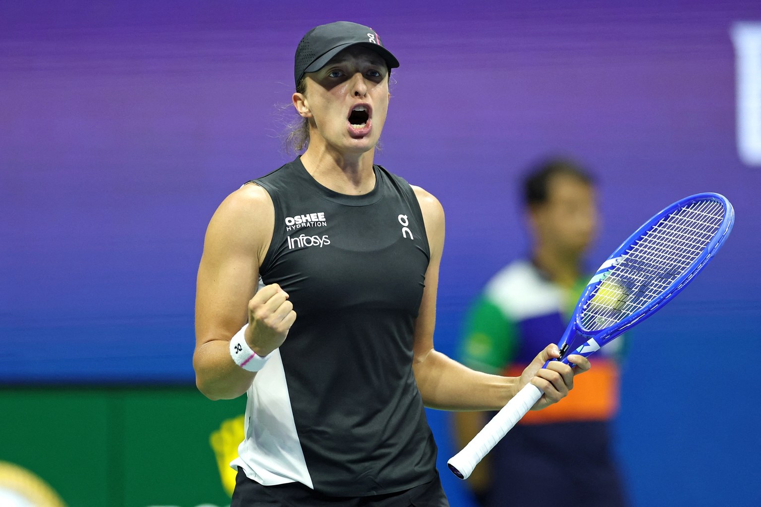 Triumf Świątek nad Amerykanką na US Open. W drugim secie zrobiło się gorąco