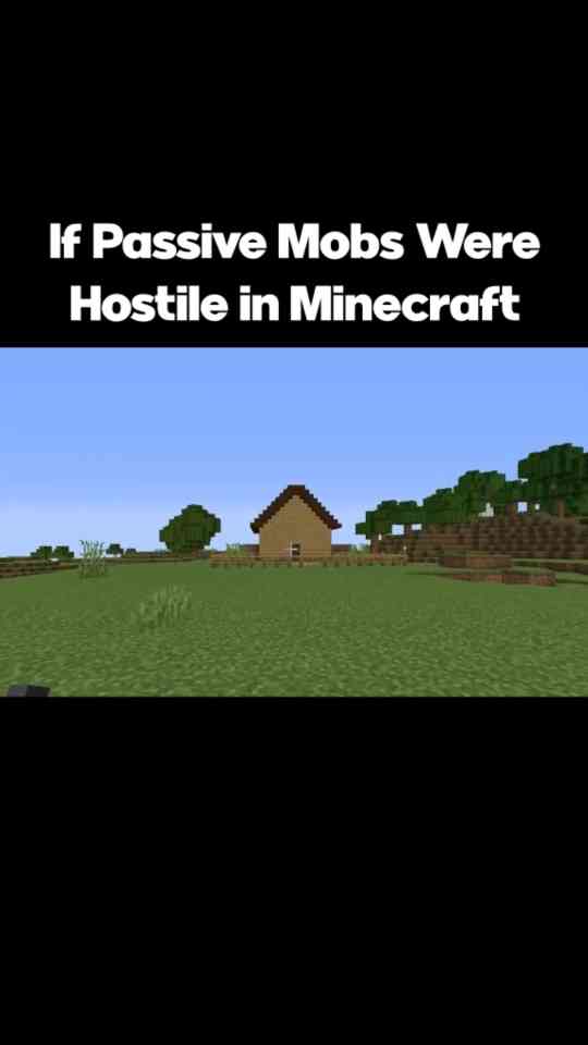 Hostile Passive Mobs Concept in Minecraft World