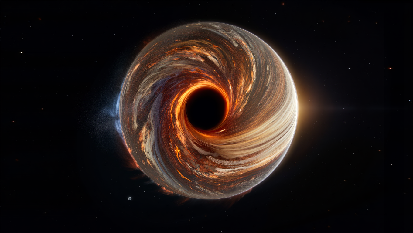 🪐 Black holes devouring planets from within