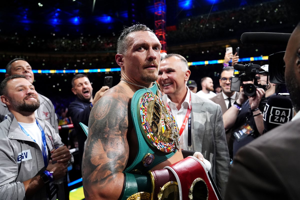 Oleksandr Usyk not expected to fight again this year as Joseph Parker ...