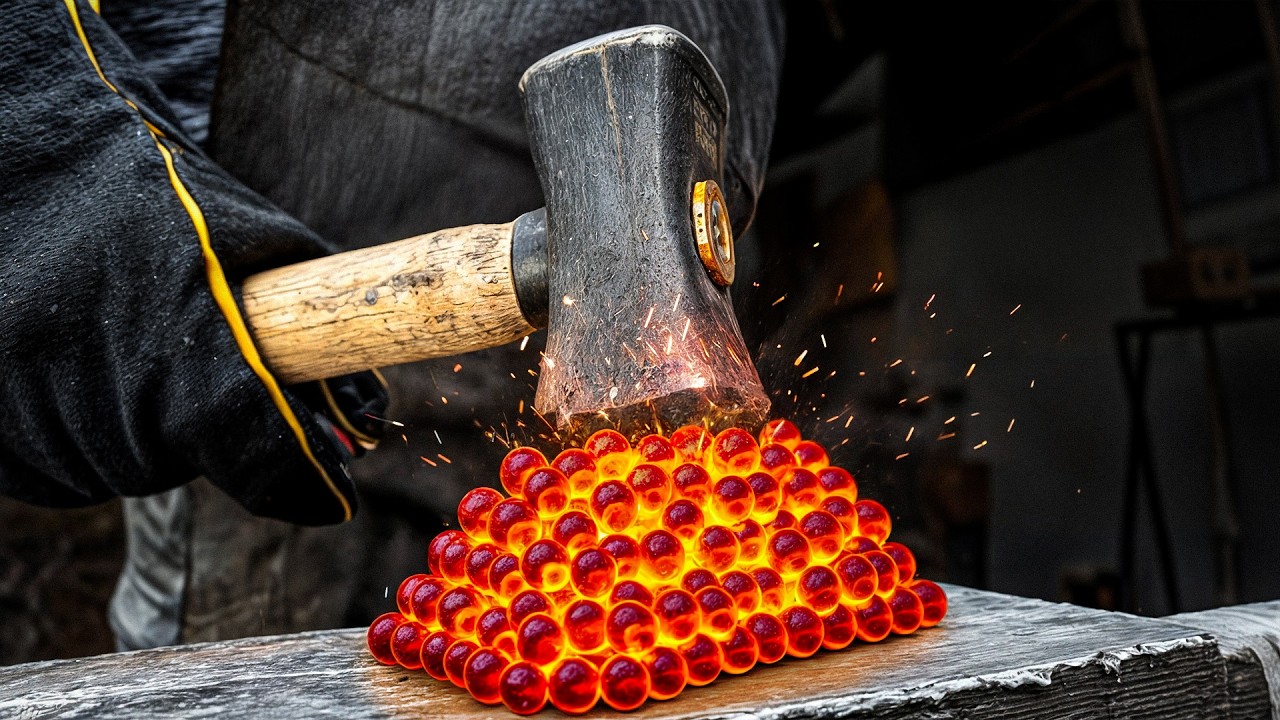150 Steel Balls to Kukri Knife; Handmade Forging and Epic Finish