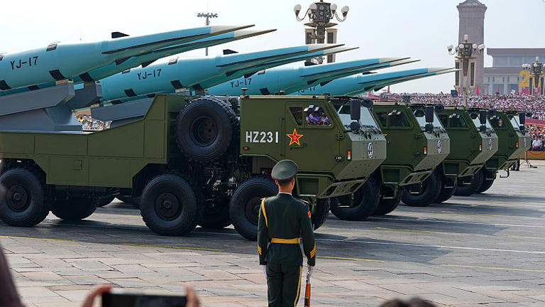 What are the high-tech weapons China is showing off at its Victory parade?