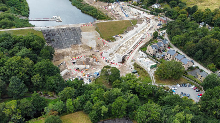 Whaley Bridge dam disaster: Incredible photos show final repairs after ...