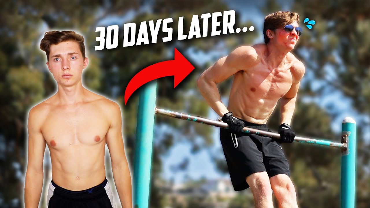 100 Muscle Ups A Day For 30 Days (Body Transformation)