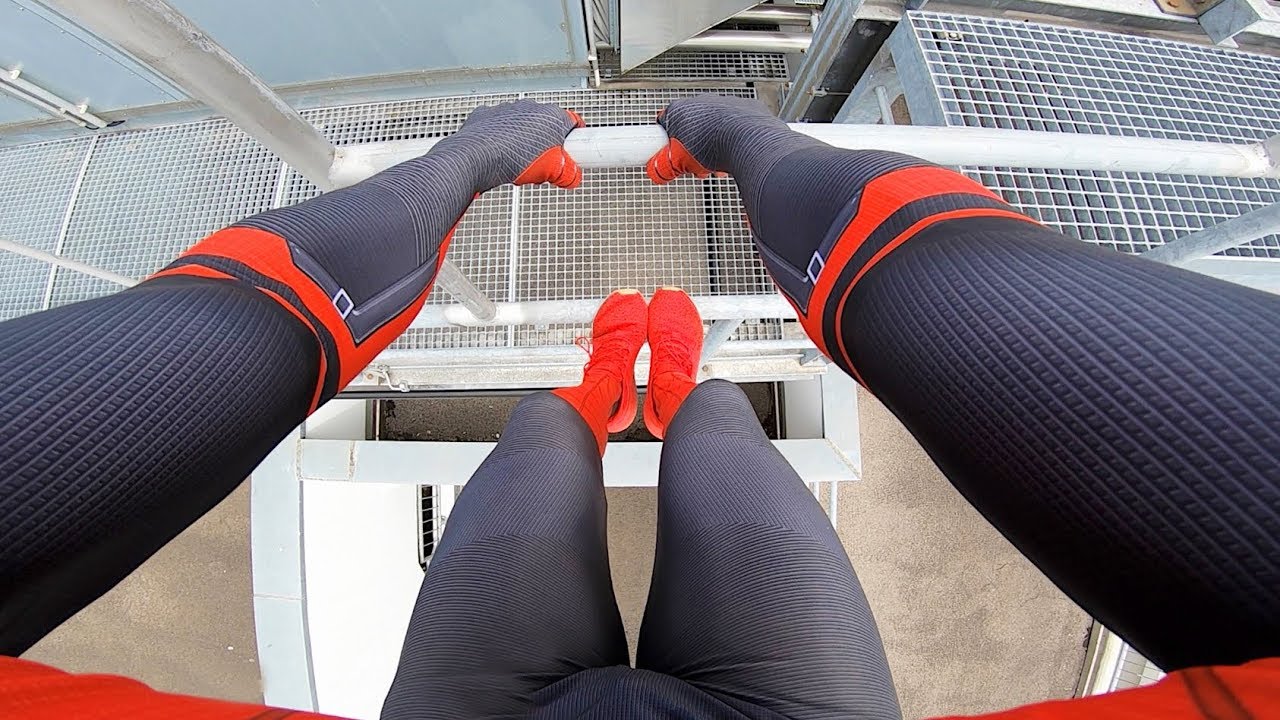 SPIDERMAN bekämpft Kriminalität - Real Life Parkour POV Verfolgung