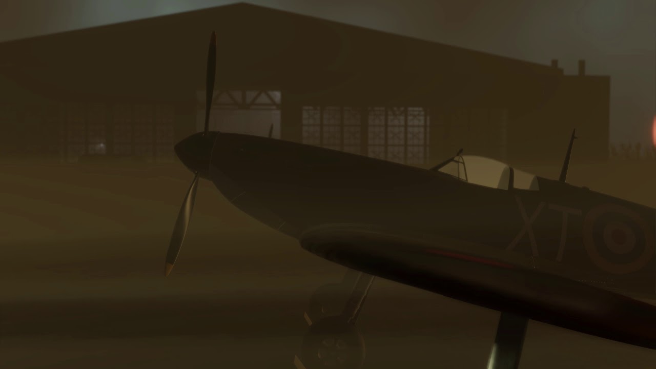Spitfire airfield - WW2 reborn in Blender 2.8 Eevee