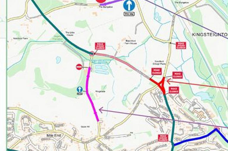 Motorists face years of diversions as A382 shuts in stages