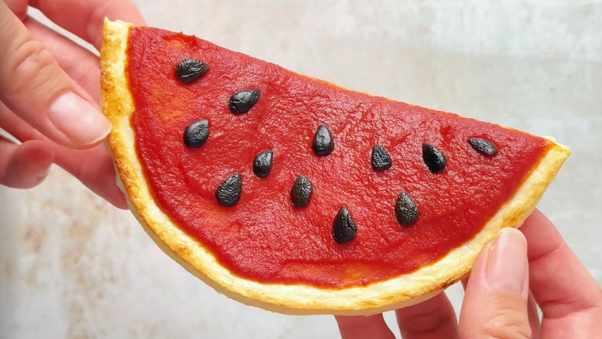 Watermelon pizza, a fun twist on tortilla pizza