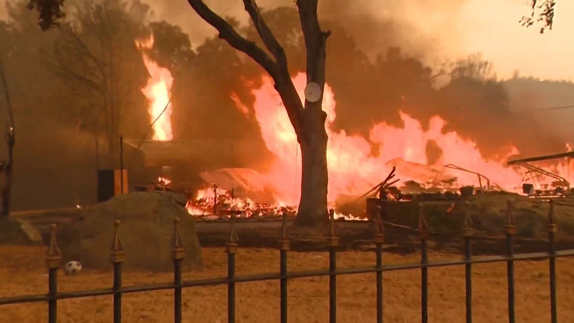 California Wildfire Torches Homes in Historic Gold Rush Town