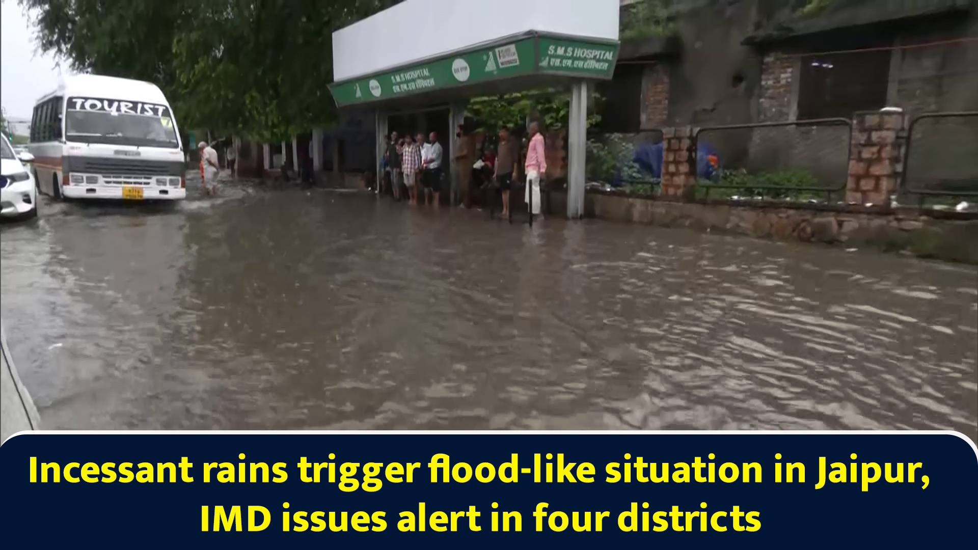 Incessant rains trigger flood-like situation in Jaipur, IMD issues ...
