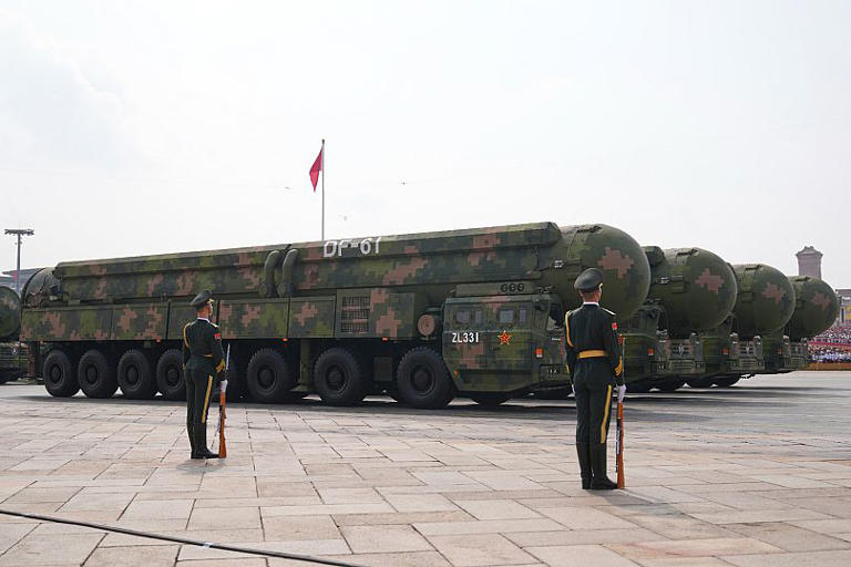 What are the high-tech weapons China is showing off at its Victory parade?