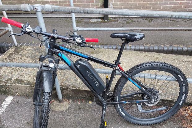 Suspected stolen electric bike seized during arrest