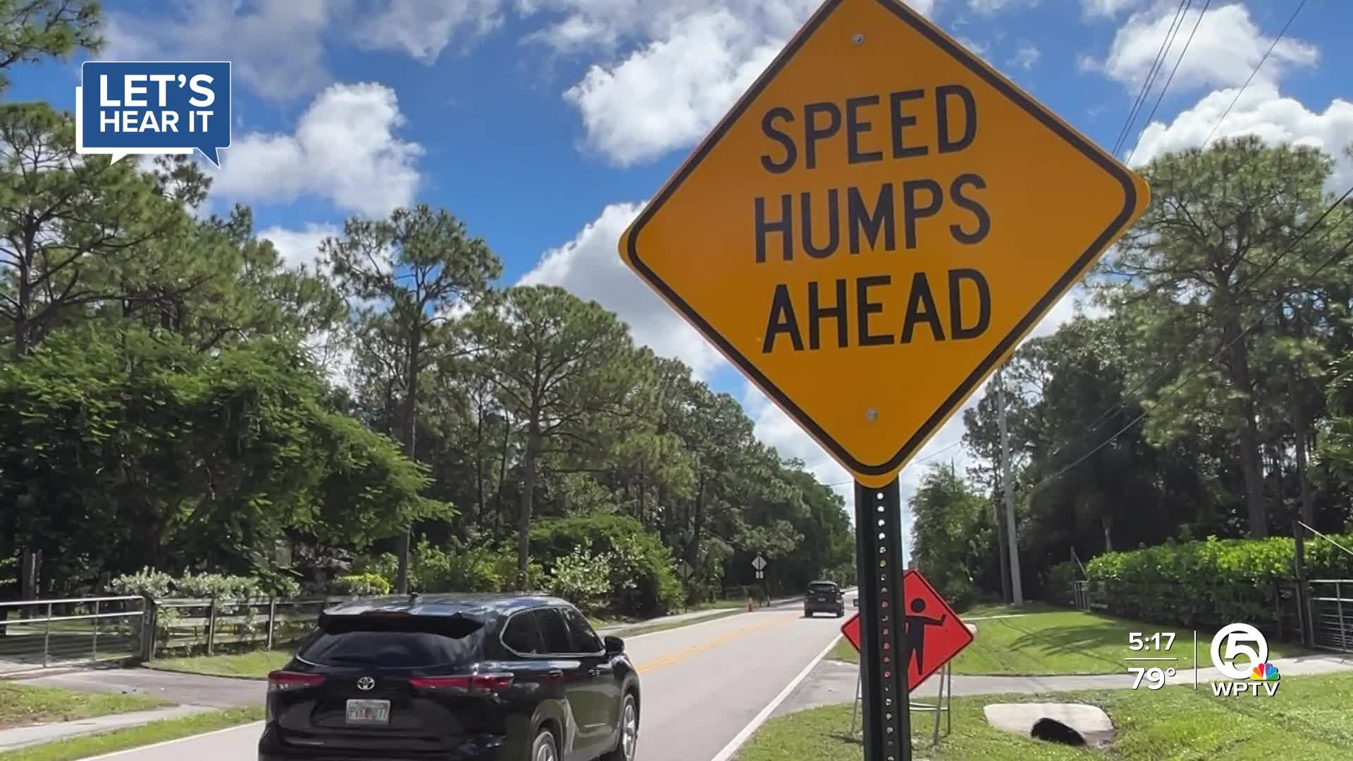 Speed hump construction begins in Jupiter's Sandy Run neighborhood
