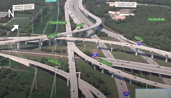 Delays expected as GDOT kicks of lane closures, pacing along I-285/I-20 ...