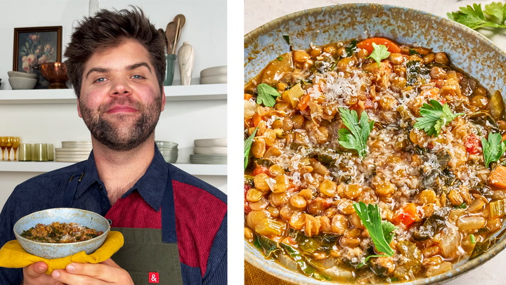How to Make One-Pot Lentil & Vegetable Soup with Parmesan